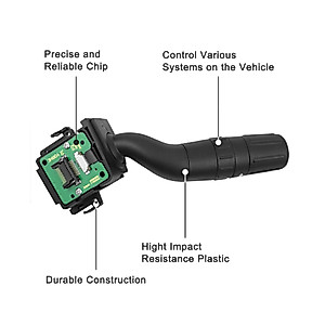 Bicos SW7688 Windshield Wiper Switch Compatible with Edge 2011-2014 Explorer 2011-2019 Police Interceptor Utility 2013-2019 Lincoln MKX 2011-2015 Replacement# DB5Z-17A553-AB DB5Z17A553AB