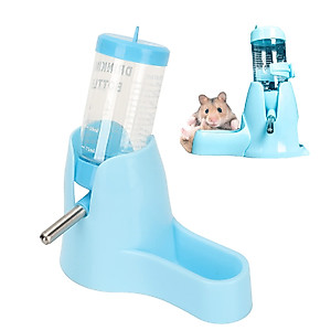 Tnfeeon Hamsters Water Bottle,Hamster Hanging Water Bottle 3 in 1 Hamster Automatic Drinking Dispenser for Small Animals, Dwarf, Gerbil, Chinchilla Cage