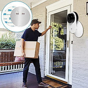 4 Pack Wall Mount for Yi Home Security Camera, No Punching, Extremely Simple Installation (Camera is NOT Included)