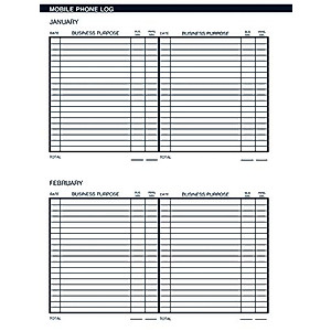 House of Doolittle 2023-2024 Monthly Calendar Planner, 2 Years, Expense Log, 6.9 x 8.75 Inches, Black Leatherette Cover (HOD268002-23)