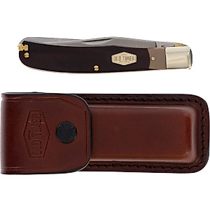 Old Timer 97OT Buzzsaw Trapper 7.8in S.S. Traditional Folding Knife with 3.7in Clip Point Blade and Sawcut Handle for Outdoor, Hunting, Camping and EDC