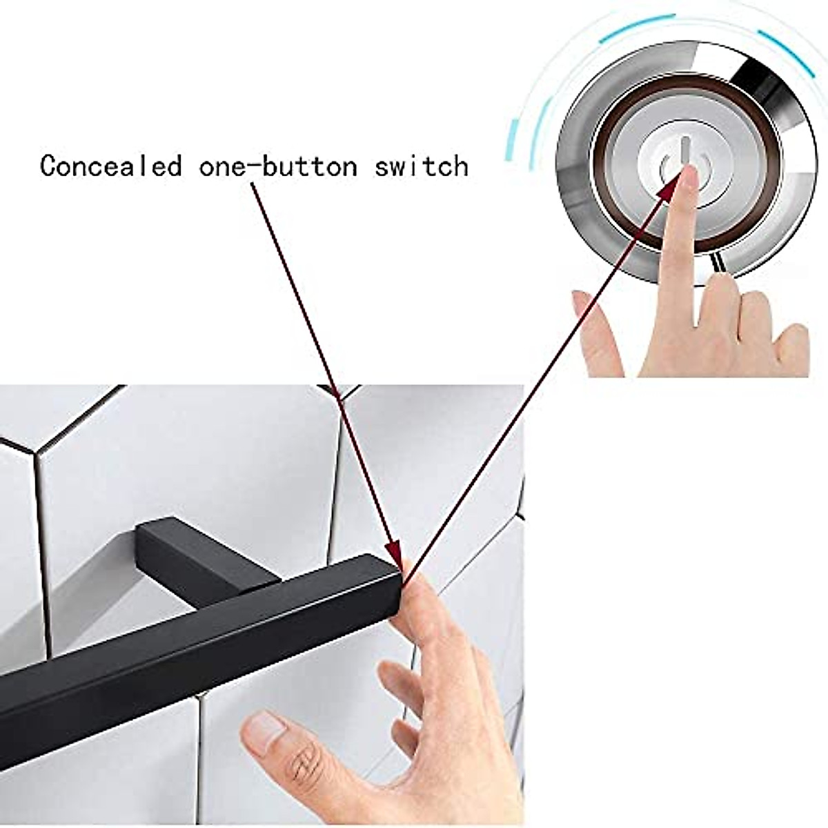 Bathroom Towel Warmer Electric Heated Towel Rack, Towel Warmer Drying Rack, Electric 304 Stainless Steel Heated Towel Rack, 10-Bar Wall Mounted Constant Temperature Heated Towel Rail Bathroom Radiator