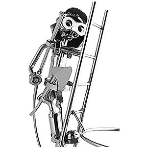 BRUBAKER Wine Bottle Holder 'Fire Fighter' - Table Top Metal Sculpture - with Greeting Card