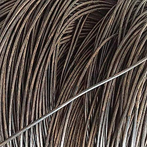 Synthetic Brown Woven Round Rattan, PE Plastic Round Rattan, Woven Repair Rattan Chair, Woven Wicker Suitable for Weaving Repair Chair, Table, Storage Basket
