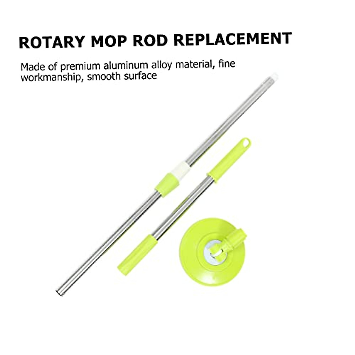 BCOATH 1 Set Mop Pole Mopping Replacement Rotating Mop Rod Floor Cleaner Mop Handle Mop Rod Mop Accessory Rod Rotary Mop Rod Commercial Mop Turnicate Kit Mops Green Plastic