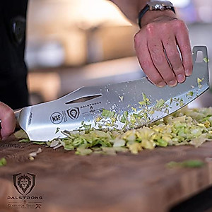 Dalstrong Rocking Cleaver Knife-12- Gladiator Series 'R'-Limited Edition- Collector Set -Razor Sharp-Black Handle-Giftable Meat, Vegetable Knife-w/Sheath-NSF Certified