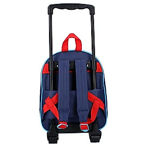 Marvel Spider-Man Carry Bag, Backpack, With Casters, 12.6 x 10.2 x 4.3 inches (32 x 26 x 11 cm), Rucksack, Backpack, Backpack, Backpack, Carry Bag, Marvel Spider-man7044 [Parallel Import], blue