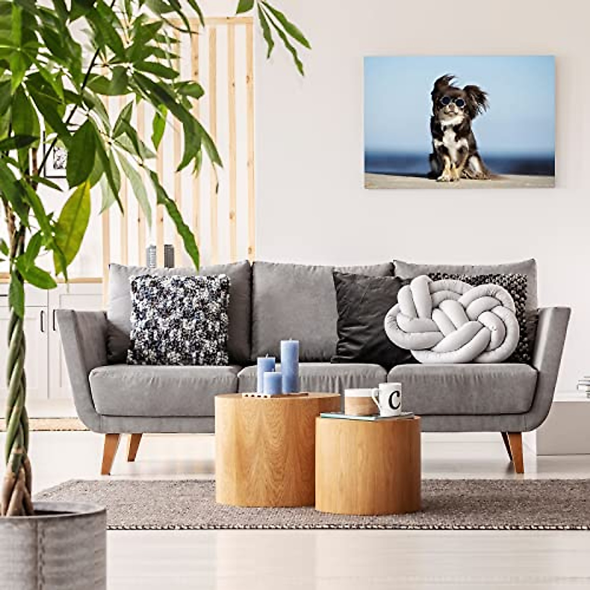 cuesr Canvas Prints with Your Photo,Custom Canvas Wall Art - Personalized Canvas Pictures, Gifts for Family, Wedding, Friends,Home Decoration,Pet/Animal