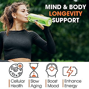 Genius Eternal, Anti-Aging Supplement - Telomere Capsules - NRF2 NADH Activator Supplements, Stem Cell Support for Longevity, Cellular Energy, Metabolism & Repair