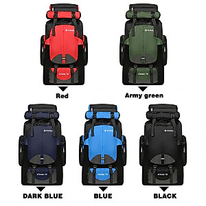 MengK Sports Backpack Waterproof Large Capacity 70L Climbing Hiking Camping Trekking Outdoors Bag Rucksack