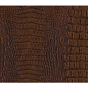 Vinyl Crocodile Crock Fake Leather Upholstery 54" Wide Sold by The Yard (Topaz)