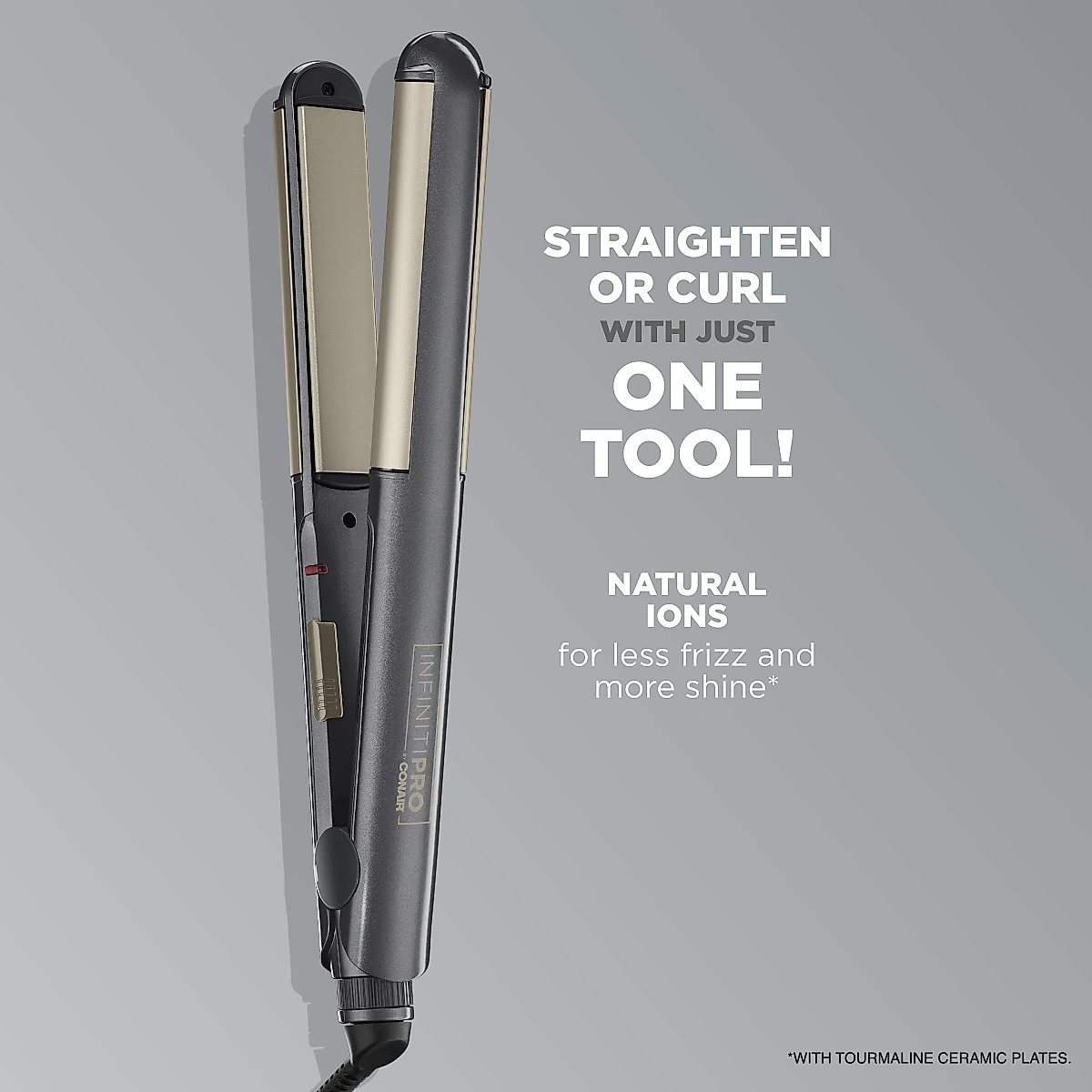 INFINITIPRO BY CONAIR 2-in-1 Styler, Curl or Straighten with 1 Tool