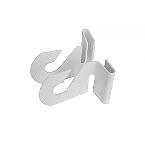 SharpTank Classroom Ceiling Hooks - High Strength Aluminum Ceiling Track Bar-Clamp Fastener Designed for Drop-Ceiling T-Bars - Holds up to 15 lbs (12 Pairs)