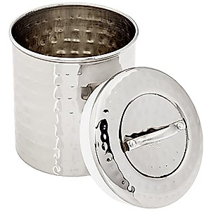 Old Dutch 4 Piece Hammered Black Pearl Canister Set