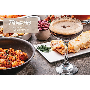 Furmaware 9.7" Rectangle Serving Plates, Ideal for Serving Your Favorite Platter Sized Perfectly for Appetizer, Sushi, Tapas, Taco, Dessert Platters, Raised Lip White Porcelain Tray - Set of 4