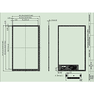 SANZAMELIN 7-inch TFT LCD 800 * 1280 Resolution IPS Full View LVDS Interface capacitive Touch Screen