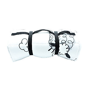 Hi Sprout Cotton or Minky Toddlers Nap Mat with Removable Pillow and Soft Blanket, Lightweight Daycare Preschool Kindergarten Sleeping Bag, Travel Slumber for Kids Girls Boys (Lovely Sheep)