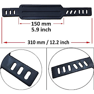 1 Pair Exercise Bike Pedal Straps, Adjustable Length Universal Pedal Strap Fits Most Bike Pedals Exercise Bike Bicycle Cycle for Home or Gym