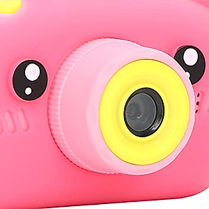 Jeanoko Children Camera, Digital Portable Rechargeable 2 Inch Display Kid Video Camera Birthday Gift for Outdoor Activity for Home Travel(Pink)