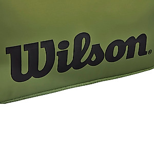 WILSON Blade V8 Super Tour Tennis Racket Bag - Green/Black, Holds up to 9 Rackets