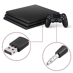 Mini Wireless USB Dongle Adapter, Bluetooth Dongle Receiver and Transmitters Connect to Any Bluetooth Audio Device Plug into for PS4 USB Slot for Desktop, Laptop, Notebook