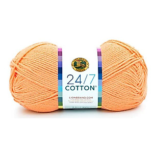 Lion Brand Yarn - 24/7 Cotton - 6 Skein Assortment (Mix 1)