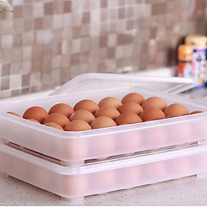 Two Bros. Repellent NOVIIML Insect d Egg Tray, Stackable Egg Holders Trays Refrigerator Organizer Bins with Garden Sculpture Outdoor Decoration