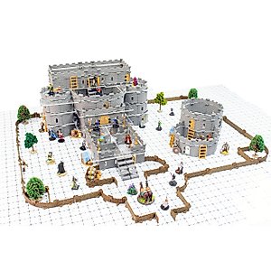 Regent Castle Set - Mini Dungeon Castle Terrain for RPGs, Dungeons & Dragons (DND), Pathfinder, War Gaming, and More! by DCD (316+pcs, 14sqft, 48areas)