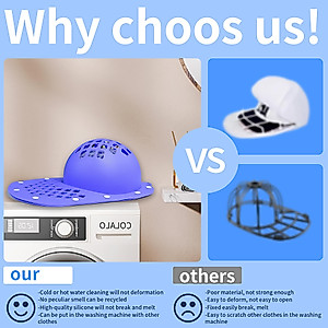 ZHUOMINGJIA Silicon Hat Washer Cage，Suitable For Dishwashers，Dryer，Can Be Reused，Maintain The Shape Of The Hat， For Adults And Kids Ball Caps,Flat & Curved Hats