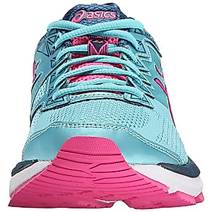 ASICS Women's GT-2000 4 Running Shoe, Turquoise/Hot Pink/Navy, 6 M US