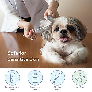 ARCA PET Cotton Swabs for Dogs and Cats - Cat & Dog Ear Cleaner Long Cotton Swab - Extra Large Cotton Head, Cat & Dog Ear Cleaning Kit for Puppies, Multipurpose Pet Cotton Swabs (Extra Large 100 Buds)