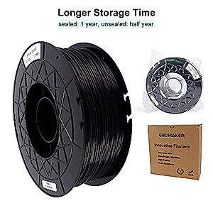 ENOMAKER ST-PLA (PLA++) 3D Printer Filament Black 1.75MM 1kg(2.2LBS) Spool Improved by New Formula for Creality CR-10 V2 Ender 3, Ender 3 pro V2