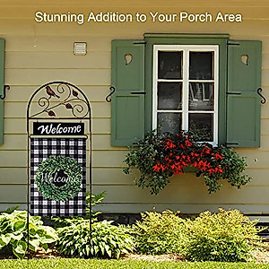 YEAHOME 5 FT Flag Pole，Tangle Free Spinning Stainless Steel Flagpole, Suitable for 3x5 Heavy Garden Flag 1" Dia Flag Pole for House, Wall-Mounted, Garden Flag Holder Stand