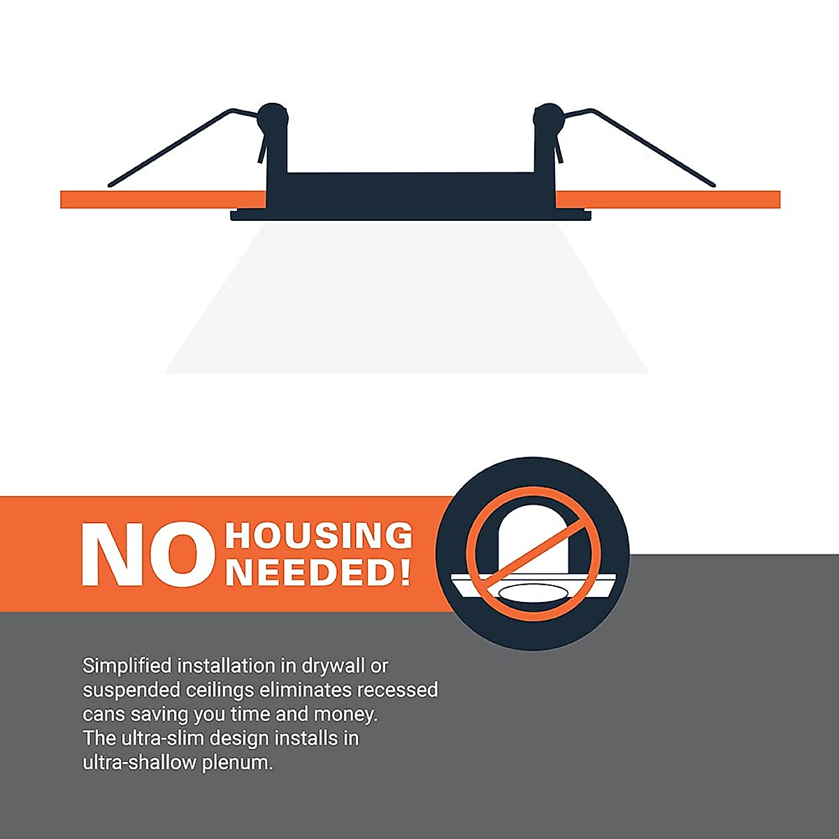 HALO HLB 6-Inch Thin Recessed Indoor/Outdoor Canless LED Downlight w/Selectable Color Temperatures; HLB6099FS1EMWR