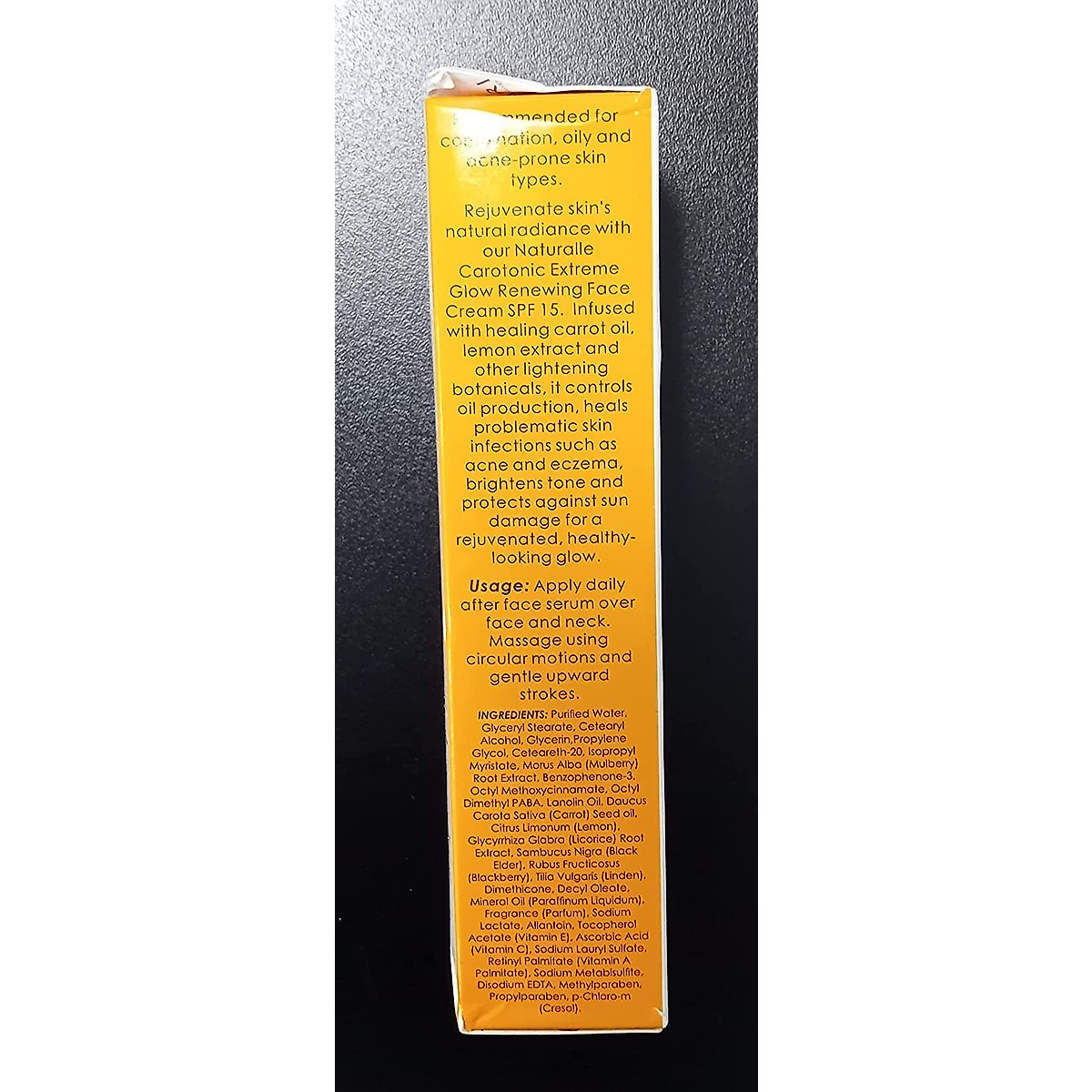 Makari Naturalle Carotonic Extreme Glow Renewing Face Cream SPF15 (1.7 oz) | Brightens, Moisturizes, and Rejuvenates Skin | Helps Diminish Acne, Control Oily Face, and Minimize the Appearance of Aging