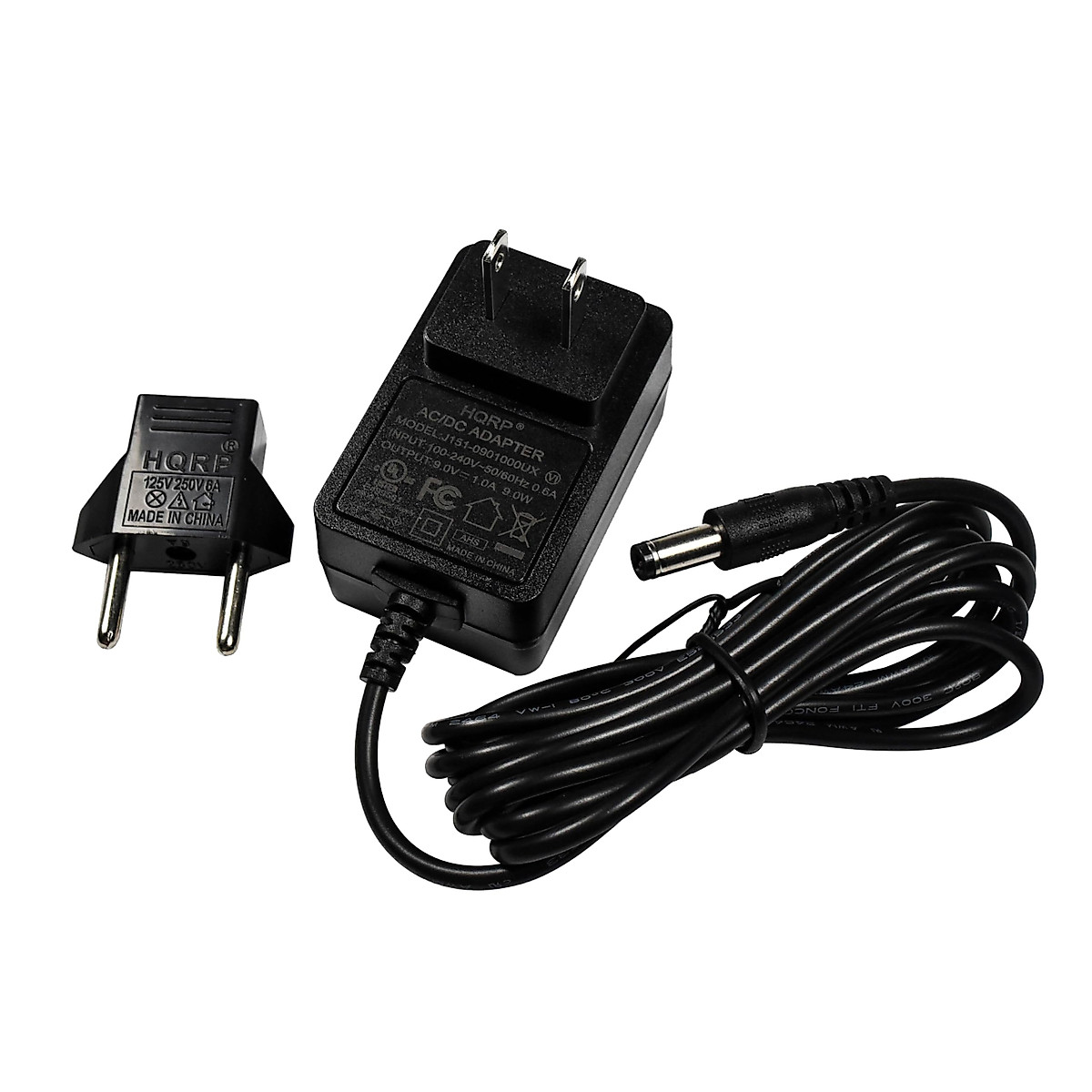 HQRP 9V AC Adapter Compatible with Digital Innovations SkipDr, GameDr, DvdDr Deluxe Premier, PhotoDr, DataDr Disc Repair System Power Supply Cord Adaptor UC1000-9 + Euro Plug Adapter