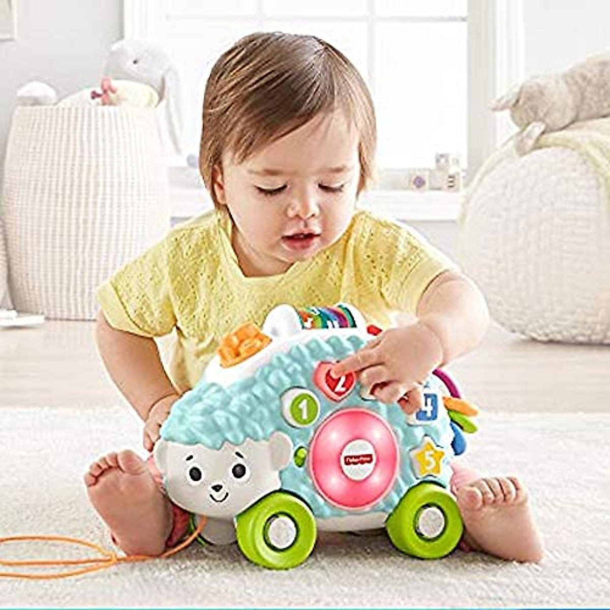 Fisher-Price GHR16 Linkimals Happy Shapes Hedgehog, Interactive Baby Toy with Lights and Sounds