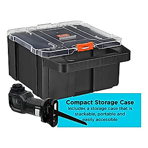 BLACK+DECKER MATRIX Reciprocating Saw Blades, Heavy Duty Teeth For Cutting, Includes Storage Case (BDCMTRSSTFF)