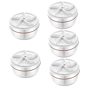 CORHAD 5pcs Mini Washing Machine Mini Dishwasher for Sink Portable Washer Mini Lavadora Mini Washer Foot Powered Washing Machine Sink Washing Machine Tiny Washing Machine White Plastic