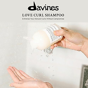 Davines LOVE Curl Shampoo | Wavy & Curly Hair Shampoo | Smooth and Moisturize Curls with Almond Extract | 8.45 fl oz