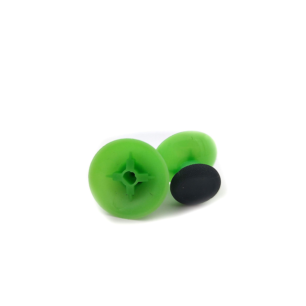 2 x 3D Analog Thumb Stick Joystick Thumbstick Cap Cover for Xbox one Slim S Controller Replacemnet (Green-Black)