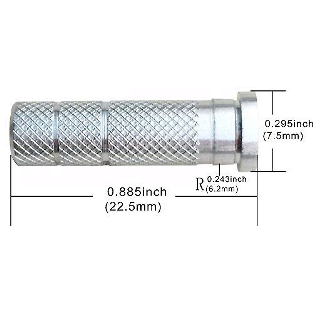 yeseje Aluminum Arrow Inserts Insrt .244 Arrow Shafts for Target Practice (36-Pack)