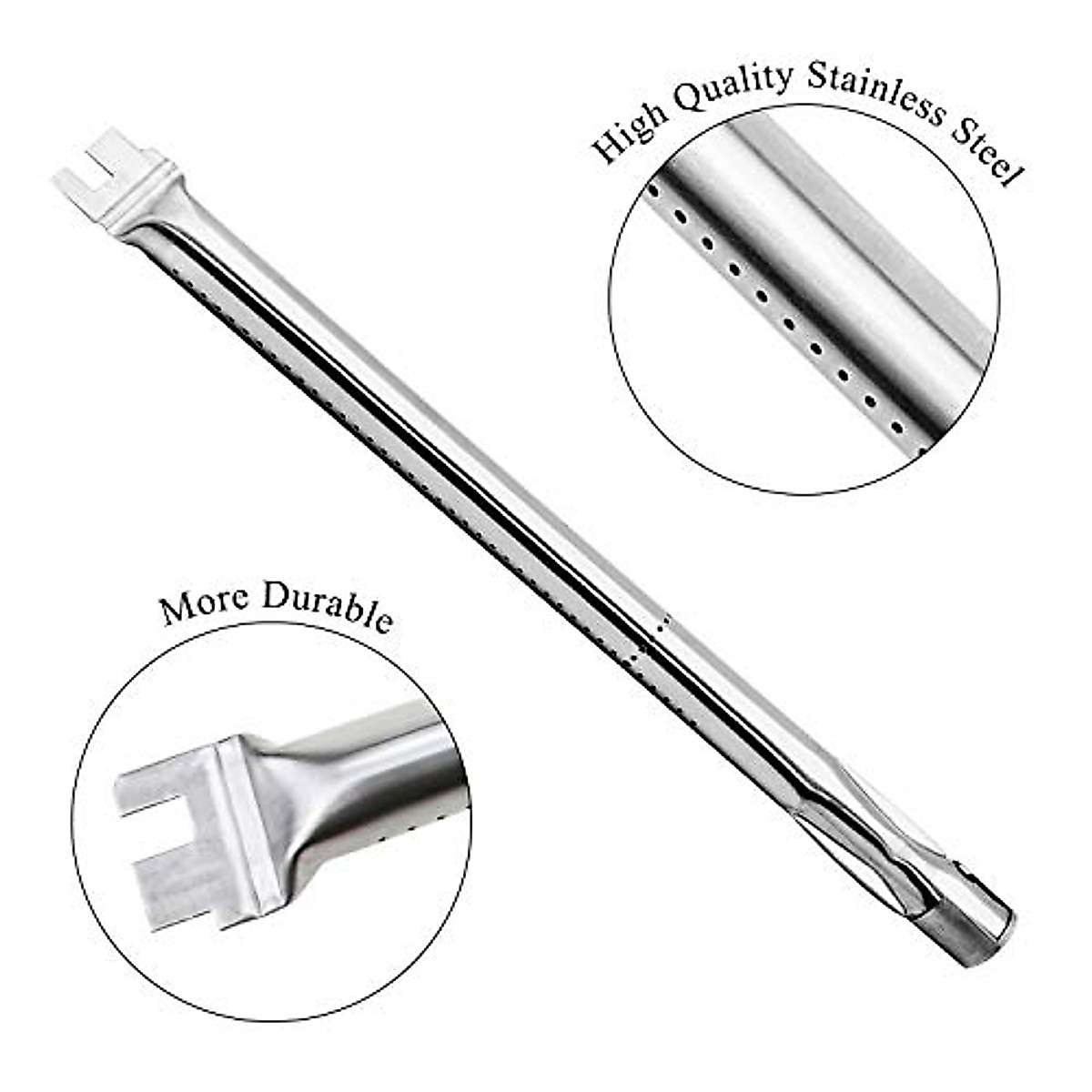 Hisencn Replacement Parts for Ducane 30400040, Stainless Steel Burner Tube, Heat Plate Replacement for Ducane 3 Burner 3100, 3200, 3400, DUCHD1, 30500048, 30500602, DUCHP1 Gas Grill