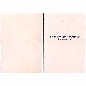 Tracks Publishing Ltd Beer Mug with Candles on Sparkling Blue Glitter Background Funny Birthday Card