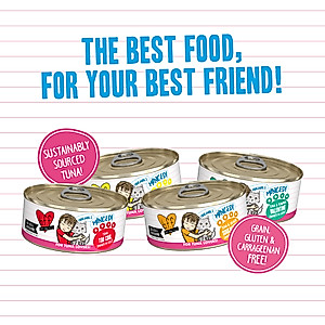 Weruva Best Feline Friend (B.F.F.), Batch 'O Besties Variety Pack, Wet Cat Food, 5.5oz Can (Pack of 8)