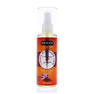 Hemani Rose Water Damask Spray with Saffron (120ml) - Natural Facial Mist for Glowing Skin, Hypoallergenic, Vegan, Cruelty-Free, No Dyes/Alcohol, Suitable for All Skin Types.