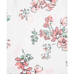 Little Me Baby Clothes & Outfits - Girls One Piece Hat & Footed Sleeper Pajamas - Newborn, Lace Floral Pink