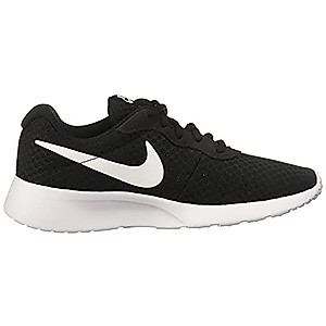 Nike Women's WMNS Tanjun Running Shoes, Black/White, 8