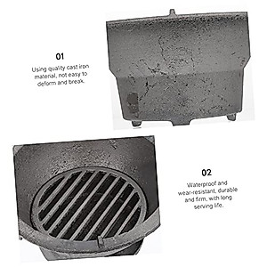 Yardenfun Outdoor Grill Portable Camping Stove Grill for Camping Japanese Dining Table Charcoal Burner Charcoal Outdoor Grills Outdoor Fire Pits Barbecue Grill Stove for Bbq Pig Iron On Foot