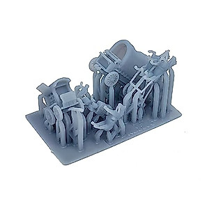 Outland Models Scenery Old West Horse Carriage Travel Caravan Set 1:160 N Scale